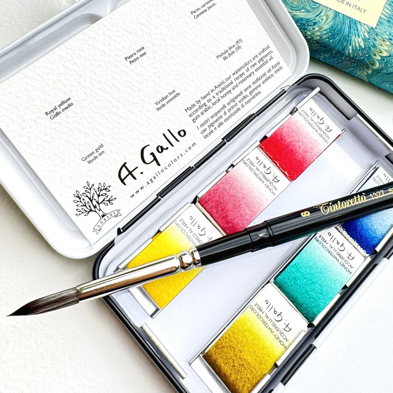 A. Gallo Handmade Watercolour Full Pan Set – Primavera - Easton Estate ...